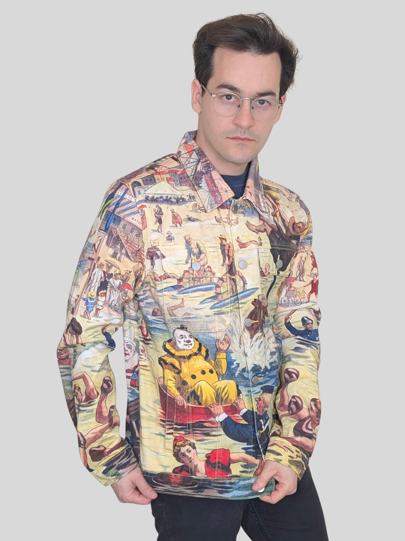 Bathing Clown Denim Jacket