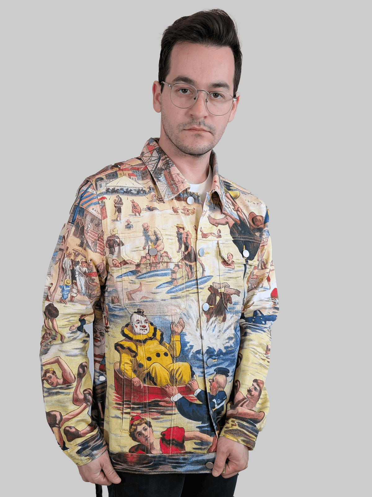 Bathing Clown Denim Jacket